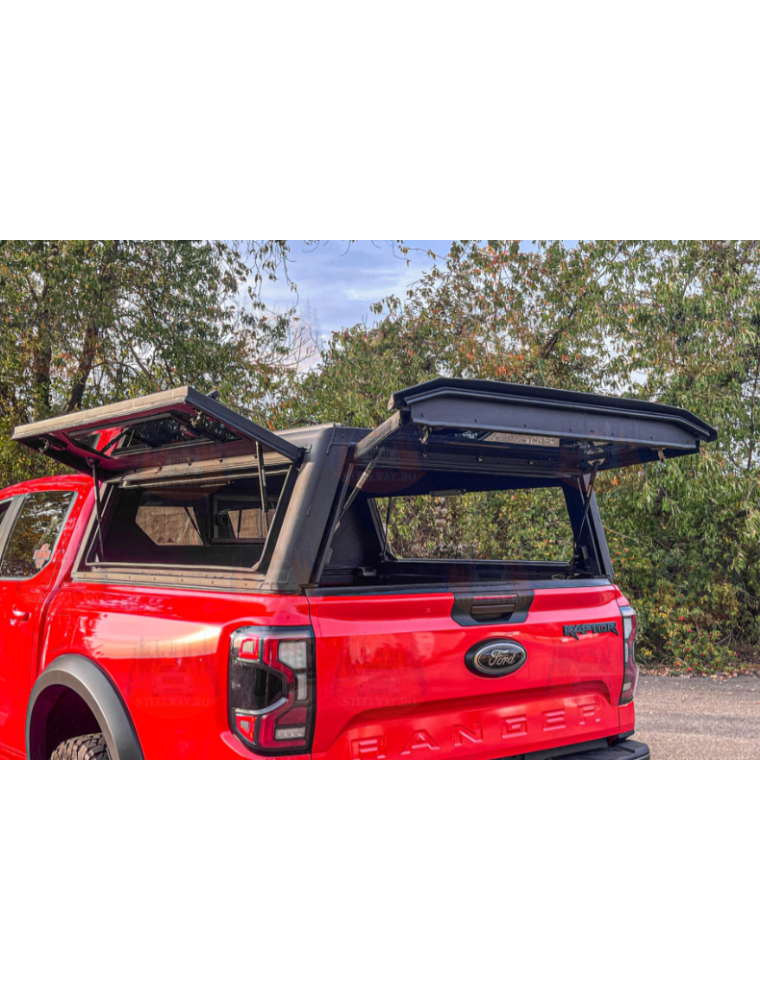 Hardtop Alu-Cab Ford Ranger 2023+ Cabina dubla + aluminiu negru cu ...