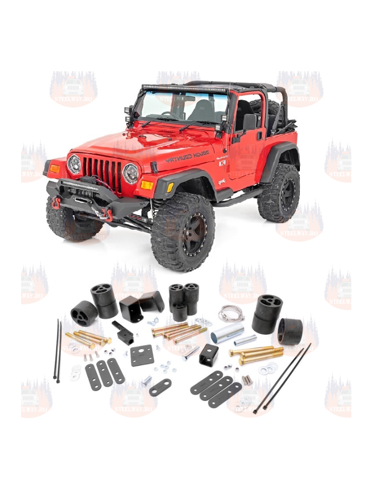 Jeep Wrangler TJ 2003-2006 Body Lift Kit 2″ [Rough Country]