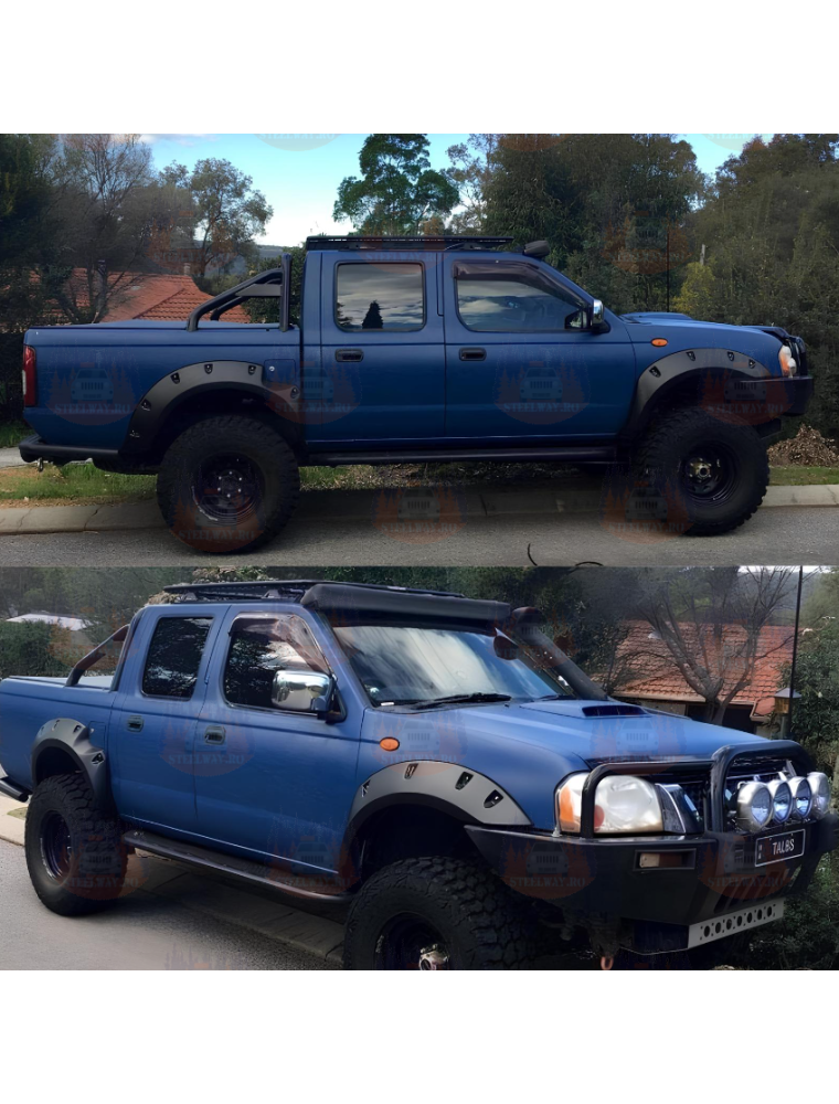 Nissan Navara D22 1996-2005 (4Usi) Overfendere